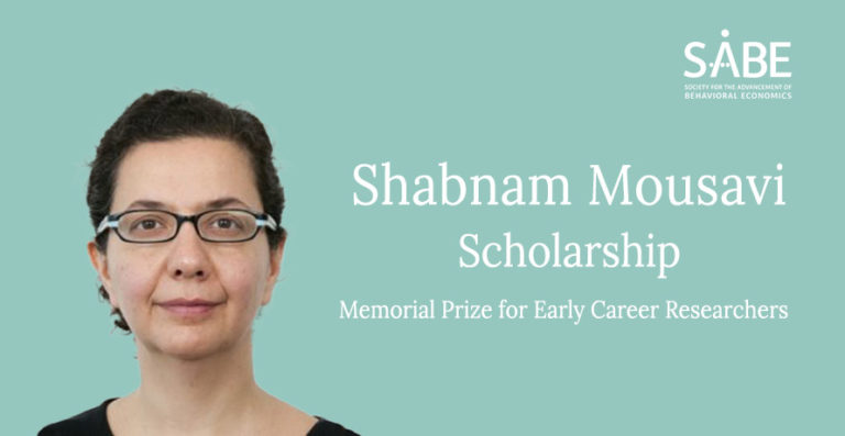 Shabnam Mousavi Scholarship for Early Career Researchers - SABE